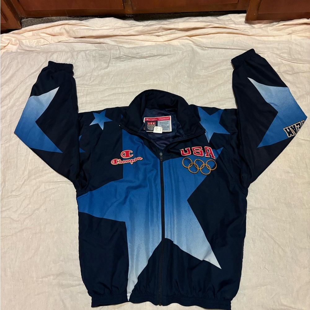 Usa Olympic Awards Ceremony Jacket Vintage Vintage 19… - Gem